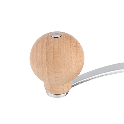 BEIJIALY Manual Coffee Grinder, Stainless Steel Manual Coffee Bean Mill Grain Mill Spice Nuts Grinding Mill Hand Tool, Portable Hand Crank Mill for Home Office Cafe(Silver)