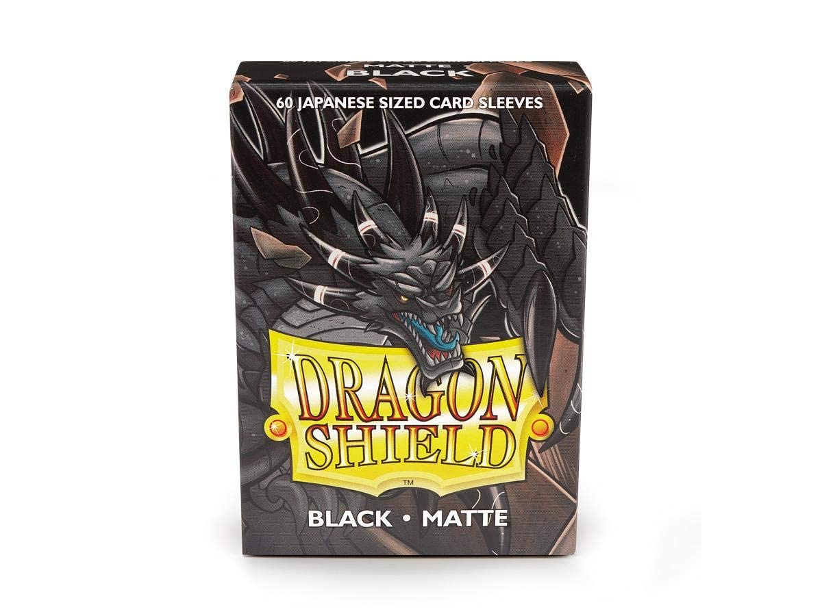 Dragon Shield Matte Mini Japanese Black 60 ct Card Sleeves Individual Pack