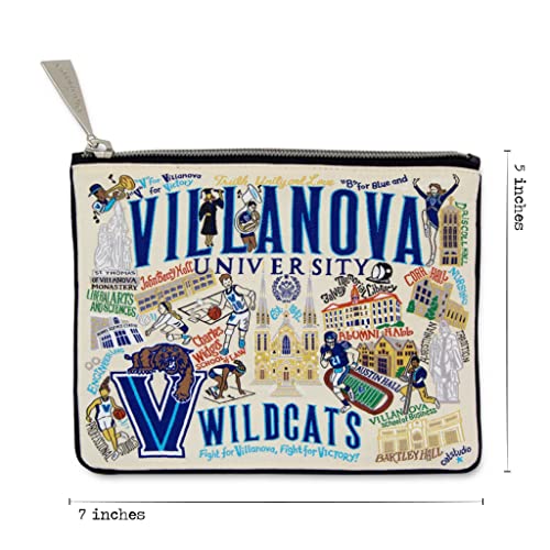 catstudio Villanova University Collegiate Zipper Pouch Purse | Holds Your Phone, Coins, Pencils, Makeup, Dog Treats, & Tech Tools