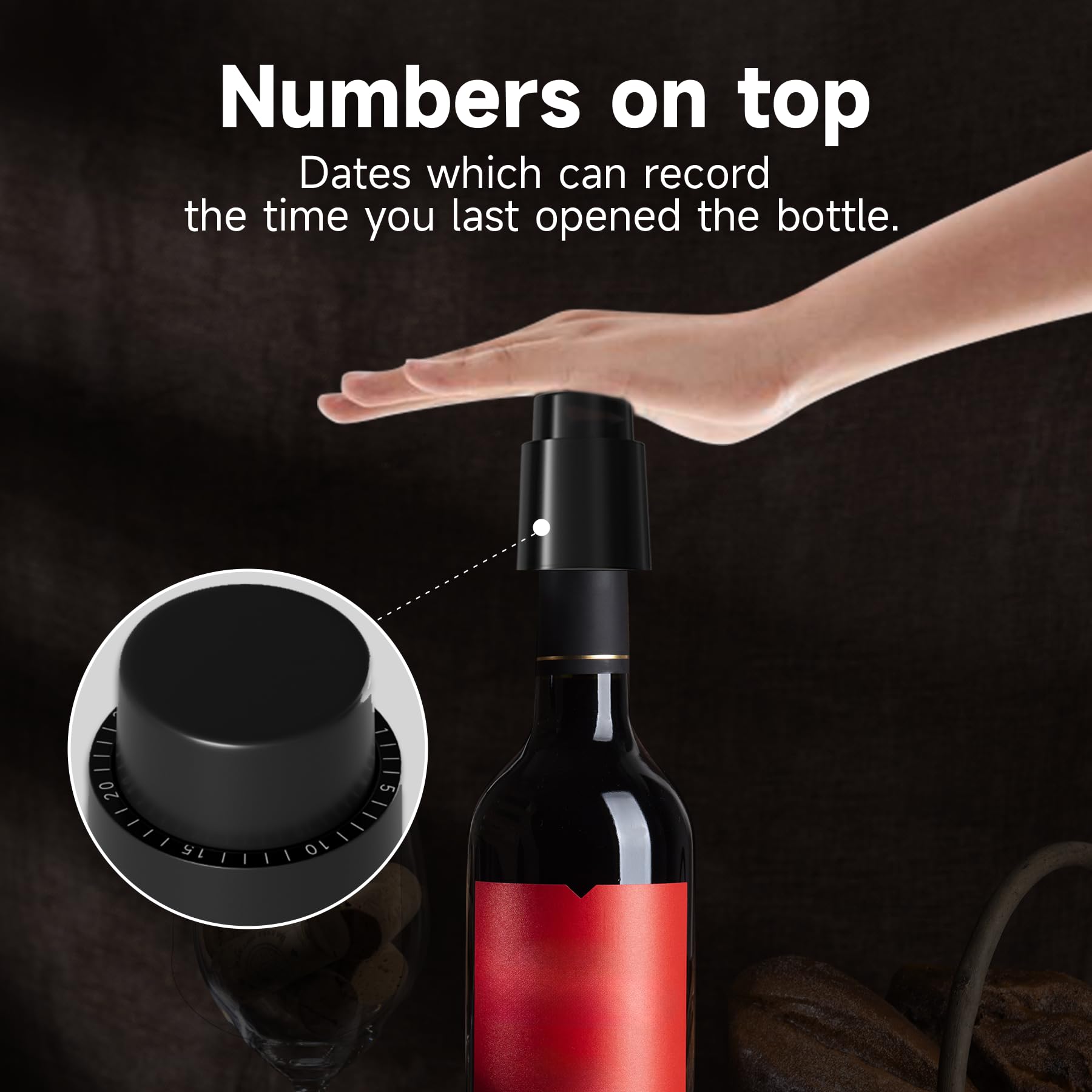 Electric Wine Opener, Automatic Wine Bottle Corkscrew with Air Pump, Foil Cutter, Pourer, Vacuum Stoppers (4PCS), Professional Easy Rechargeable Vino Opener Set Suitable for Home, Travel