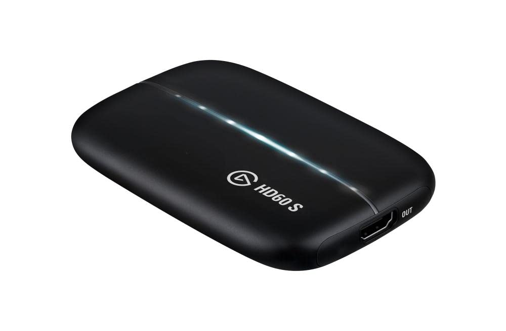 Elgato HD60 S, usb3.0 External Capture Card, Stream and Record in 1080p60 with ultra-low latency on PS5, PS4/Pro, Xbox Series X/S, Xbox One X/S, in OBS, Twitch, YouTube, works with PC/Mac