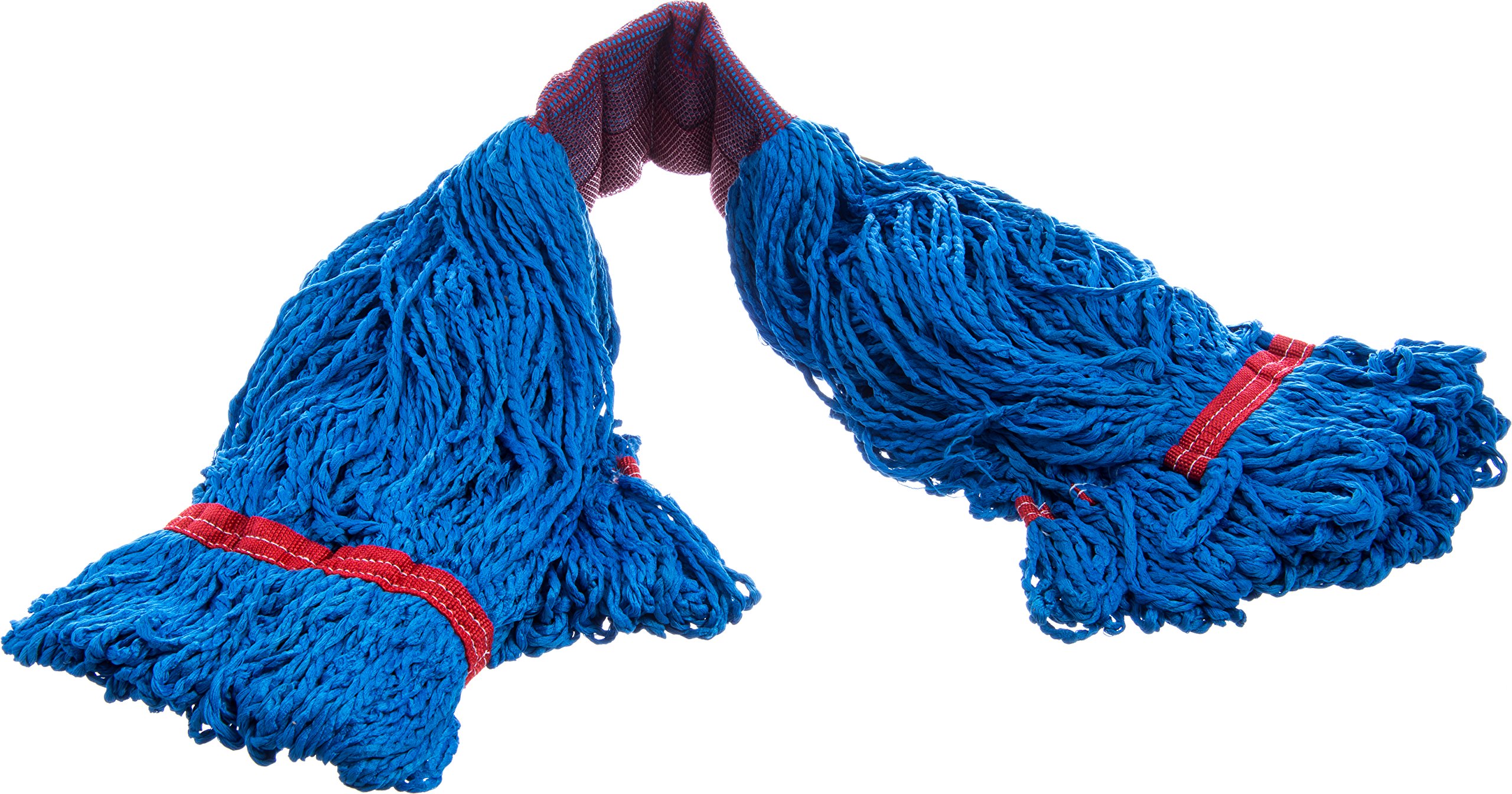 Carlisle FoodService Products CFS 36942014 Loop End Microfiber Mop, 12" H, 5" W, 20" L, Microfiber, Medium, Blue (Pack of 12)
