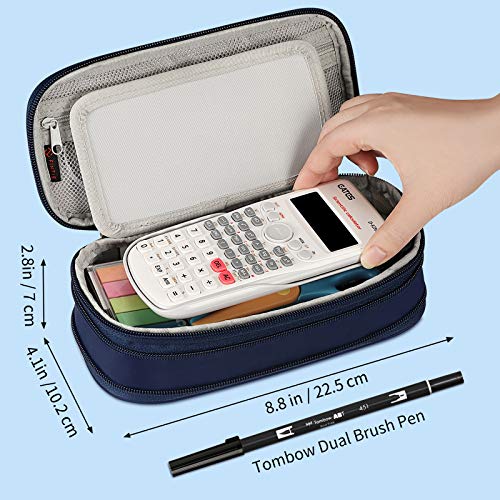 FINPAC Expandable Pencil Case, Large Capacity Pencil Box, Pen & Marker Storage Pouch Stationery Organizer for Men Women Outdoors, Pen Bag Office Supply, Galaxy