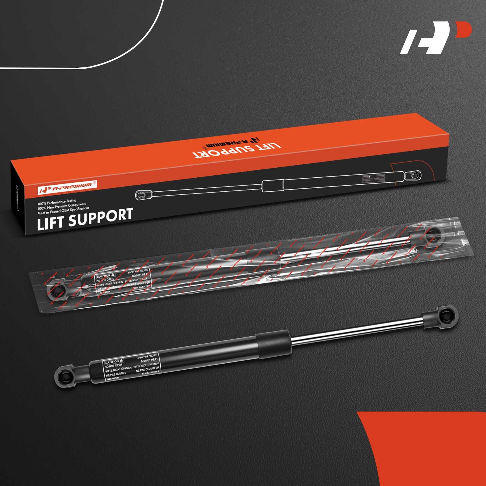 A-Premium Hood Bonnet Lift Supports Shock Struts Compatible with Land Rover Range Rover L322 2003-2012 2-PC Set(Not fit Range Rover Sport)