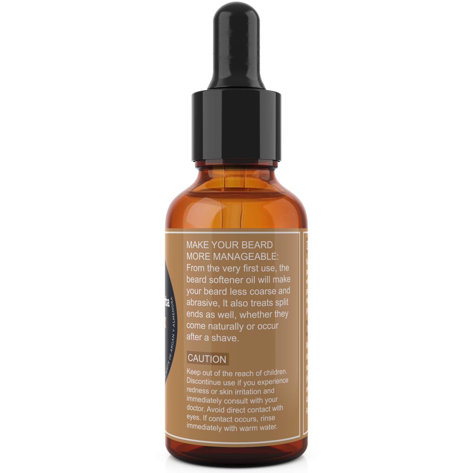 Aceite para Crecer La Barba - Crecimiento De Barba y Bigote Natural - Hidrata y Acondiciona