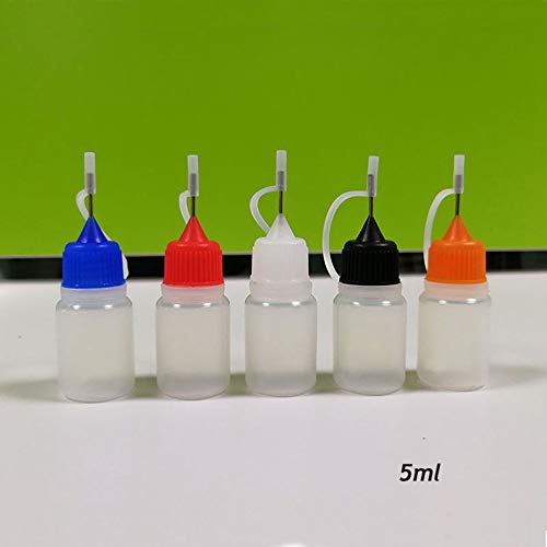 JOYWEE (30 Pack, 5ml) Needle Bottle dropper bottle eliquid bottle liquid bottle squeeze bottle Steel Needle TIP Dropper Bottle