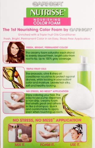 Garnier Nutrisse Nourishing Color Foam, Light Brown