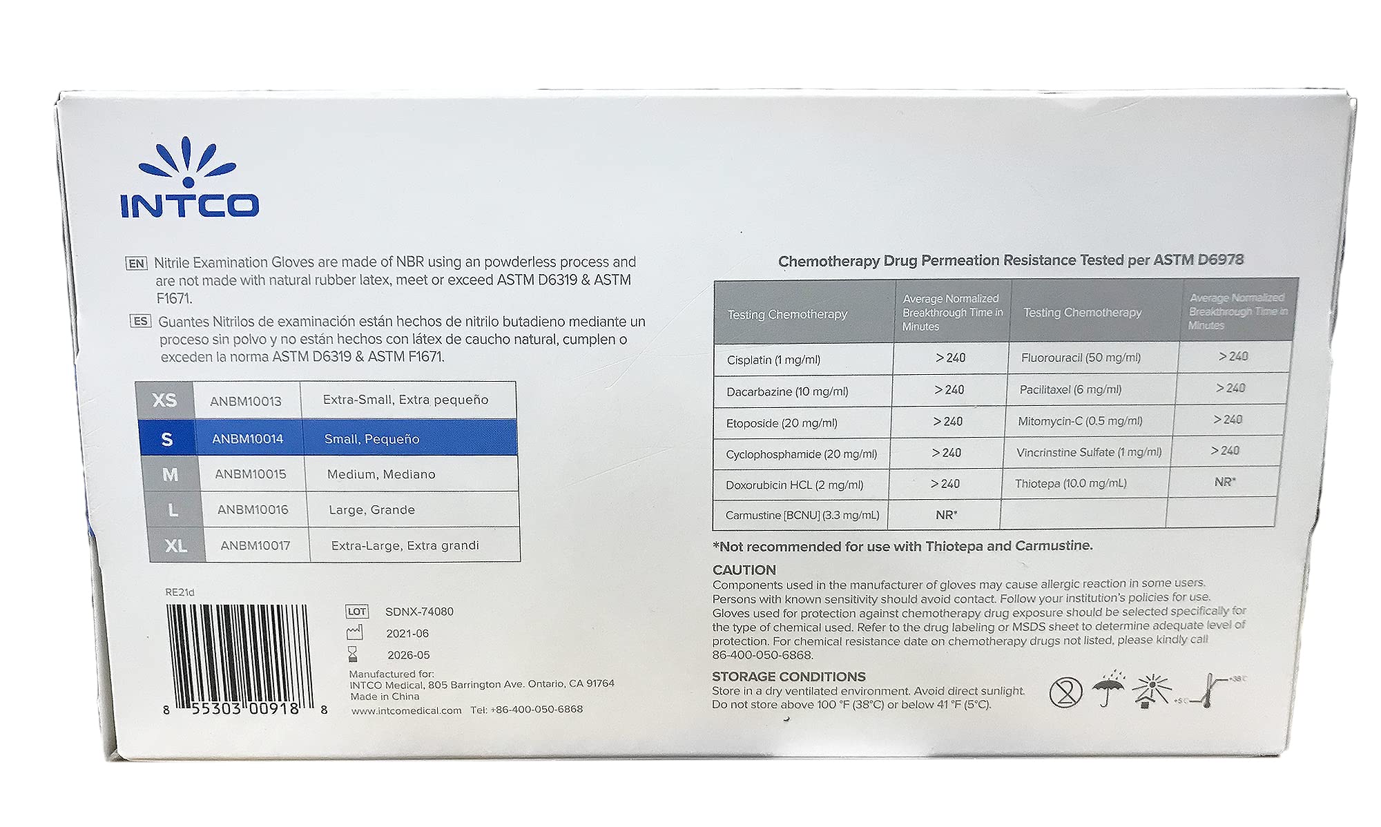 AdvanCare Disposable Nitrile Exam Gloves ANBM10014, Powder Free & Latex Free, Medical Grade (Blue, Small (10 Pack))