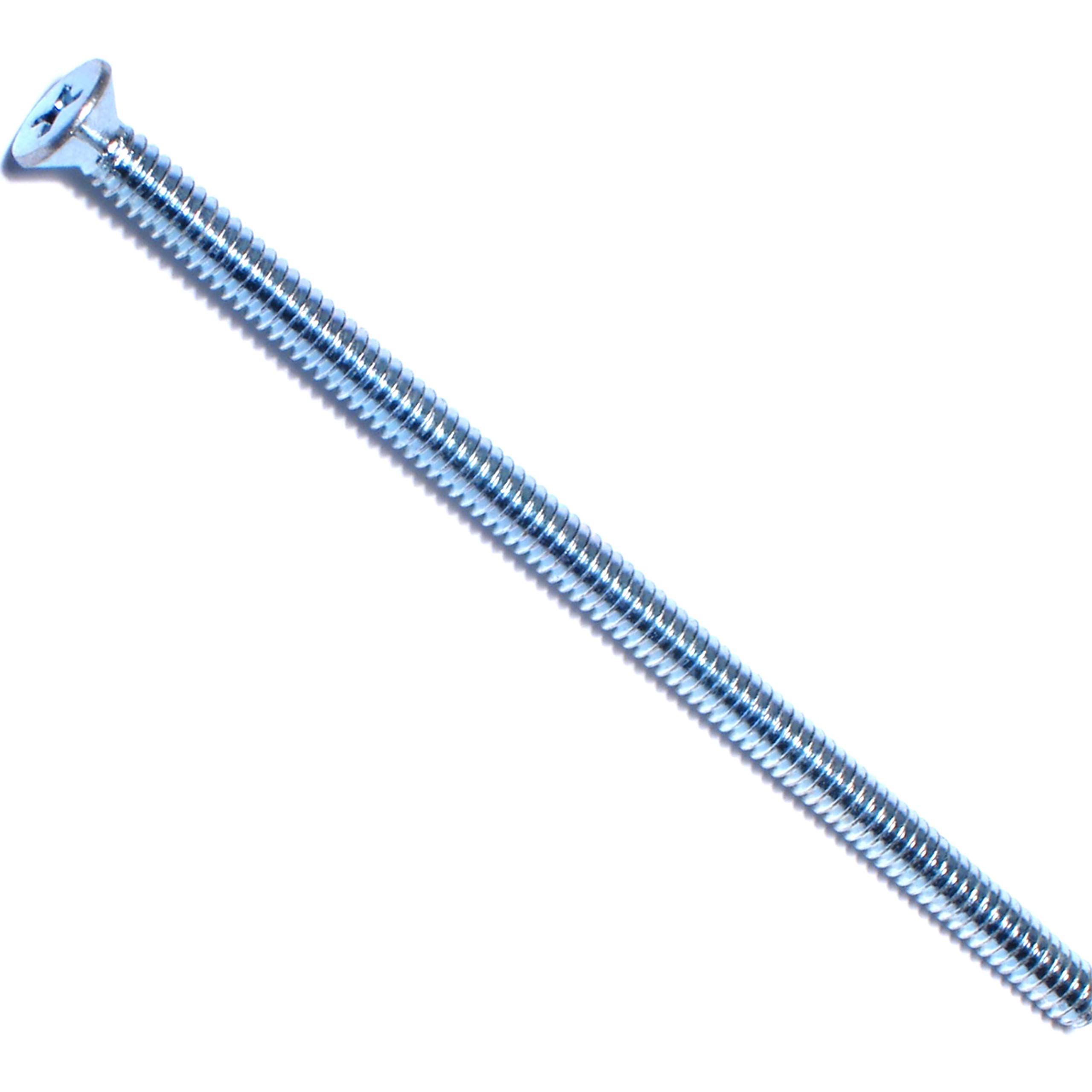 Hard-to-Find Fastener 014973288747 Phillips Flat Machine Screws, 10-24 x 4, Piece-10