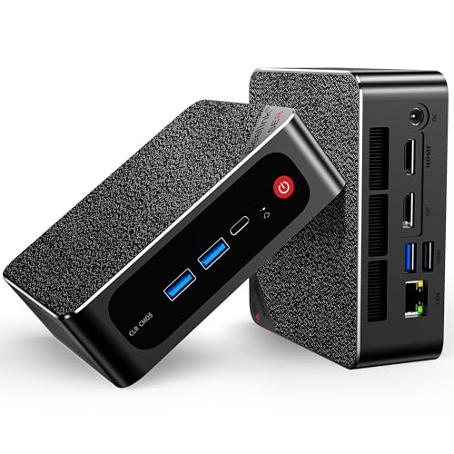 Beelink Mini PC, AMD Ryzen 7 5800H (8C/16T, up to 4.4GHz, 54W TDP), Mini Computer 16GB DDR4 1TB PCIe3.0 SSD, Support 4K@60Hz Triple Display/WiFi 6/BT5.2/USB3.2/Gaming/Office/Home Desktop PC