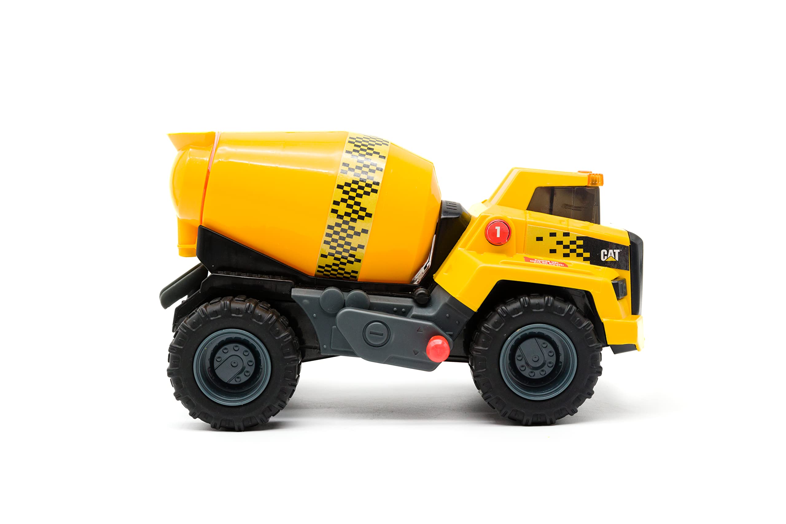 CAT Construction Toys, 11.5" Power Haulers 2.0 Cement Mixer, Realistic Lights and Sounds, Motion Drive Technology, Working Features, & Realistic Construction Experience
