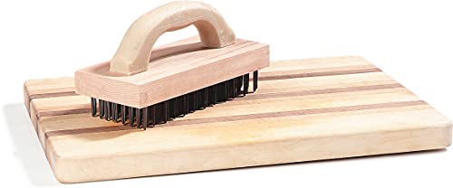 Carlisle FoodService Products 4067600 Ergonomic Steel Butcher Block Scratch Brush, 9-3/8β
