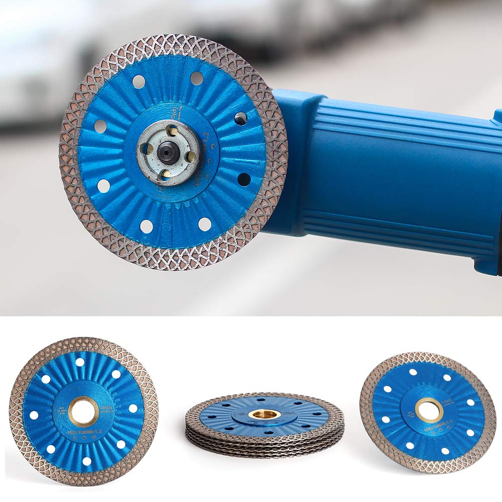 5Pcs/Box 4" Diamond Saw Blade Super Thin Porcelain Cutting Blade for Porcelain Tile Ceramic Granite Marble…