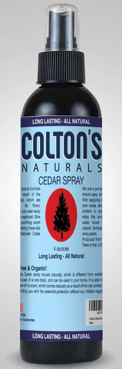 Colton's Naturals Cedar Spray – 4 ounce – With Lavender Extract – Non-Chemical Wood Protection – for Cedar Wood – Restores Scent 4oz Bottle – Closets & Drawers