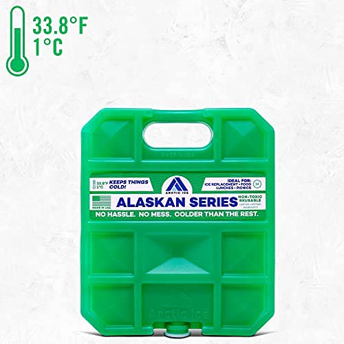 Artic Ice Alaskan Series, Long Lasting Reusable Ice Pack, XX-Large, 10 lbs, Green
