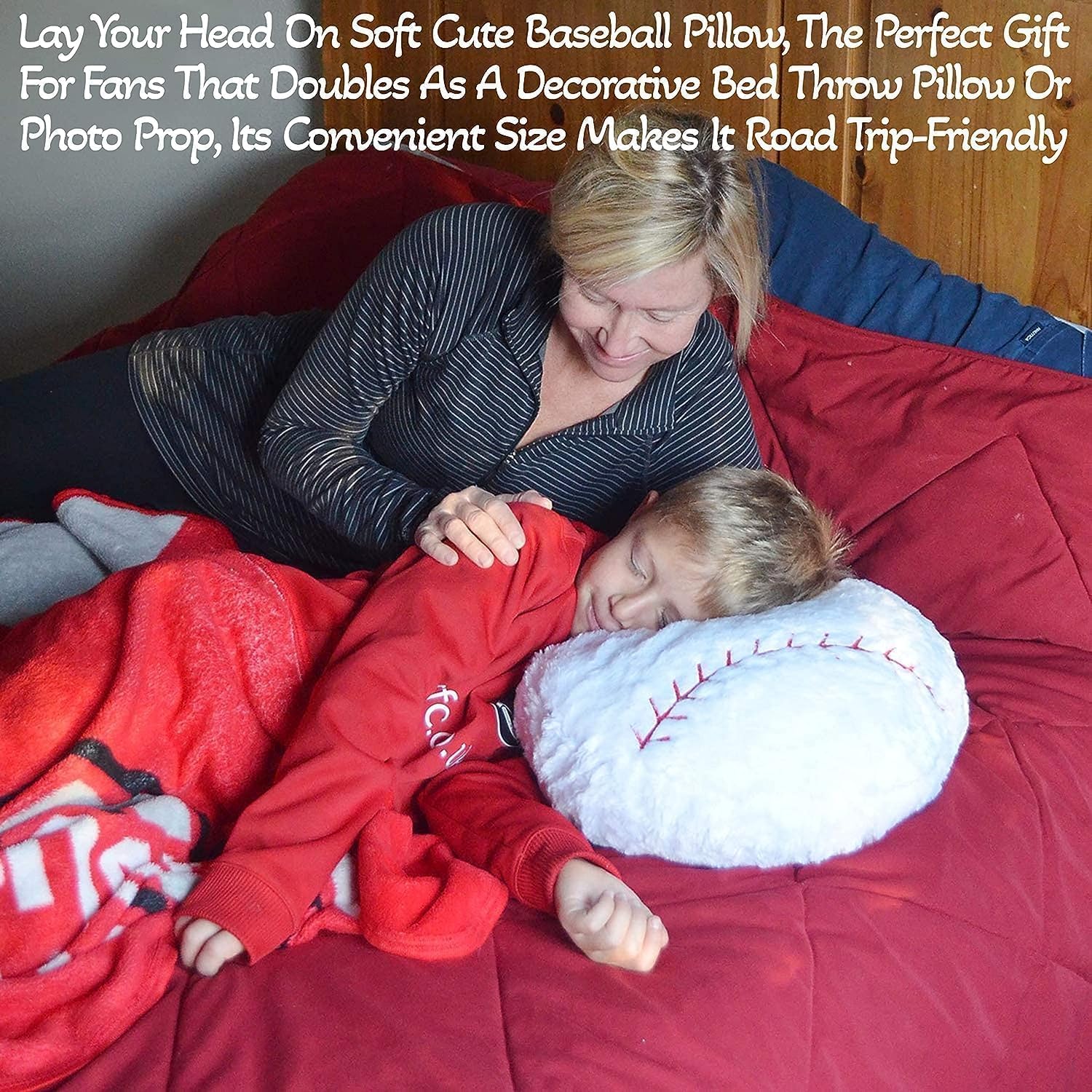 Baseball Pillow Boys Sports Room: Soft Softball Throw Plush Gifts - Play Stuff Ball Toys Decor Age 8-12