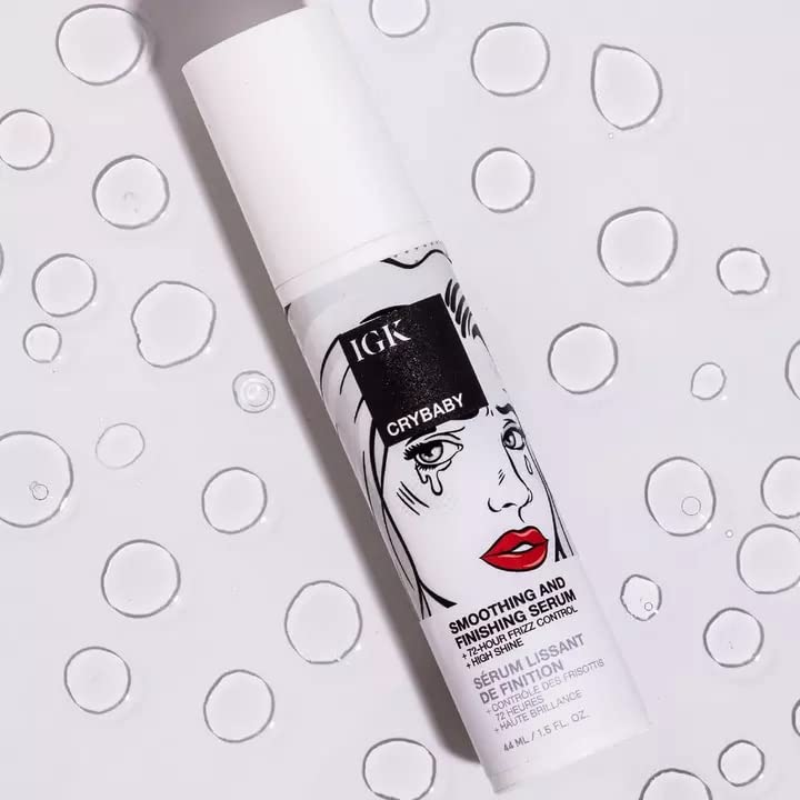 IGK Crybaby Anti-Frizz Smoothing and Finishing Serum 44 ml / 1.5 oz