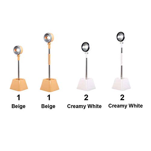 Bibabala Hands Free Hair Dryer Stand,180 Degrees Rotation Lazy Hair Dryer Holder with Non Slip Base, Suitable for Bathroom, Vanity, Makeup Room Countertop(Creamy White)