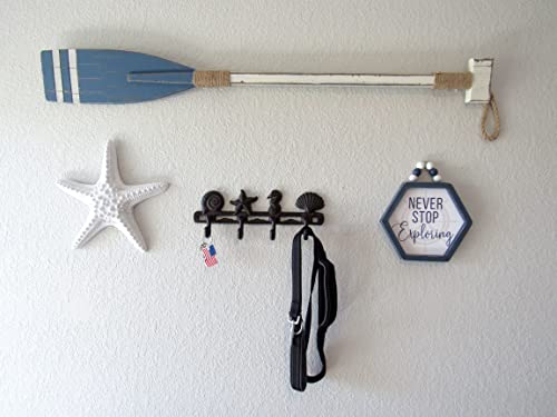 Wallcharmers Rustic Seashell Hooks | Keys, Leashes, & Outdoor Towel Holder