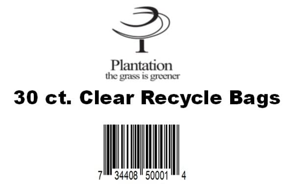 City of Plantation Clear Recycling Bags