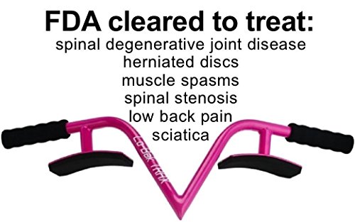Lo-Bak TRAX Portable Spinal Traction Device by Lori Greiner (Magenta)