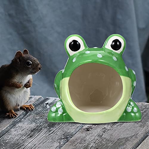 Ceramic Small Pet Hideout Ceramic Hamster House hamster hideouts hamster bed gerbil house Cool Bed: Small Chinchilla Hut Hideout
