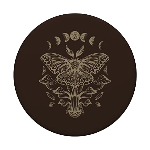 Butterfly Grunge Fairycore Aesthetic Luna Moth Mushrooms Y2K PopSockets Swappable PopGrip