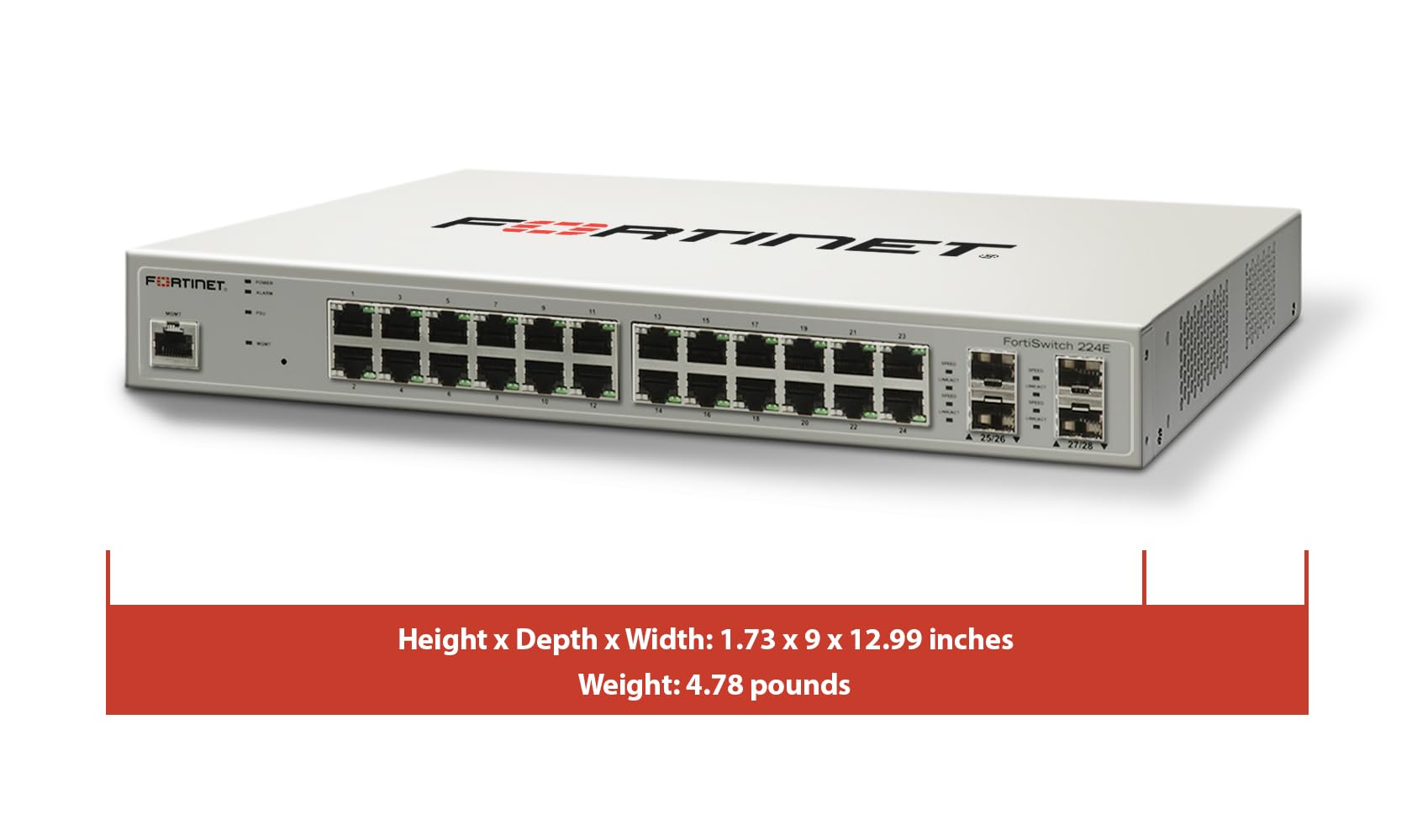 Fortinet FortiSwitch - 224E Layer 2/3 Switch (FS-224E)