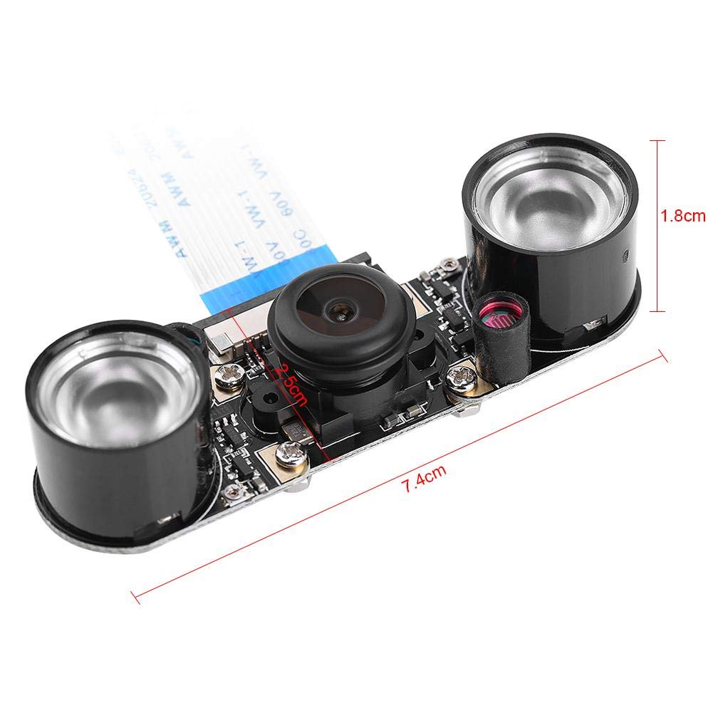 Fosa Camera Module For 3/2/B Wide Angle Fisheye Lens With Fill Light 160 Degrees 5MP 1080P OV5647 Sensor HD Video Webcam Supports Night Vision SC15