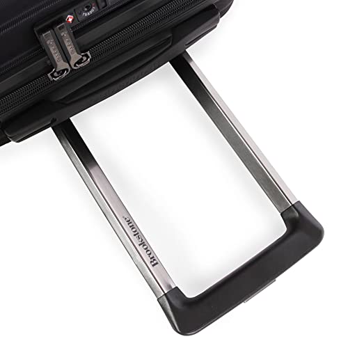 Brookstone Luggage Nelson 2pc Hardside Spinner Luggage, Black, 2 Piece Set