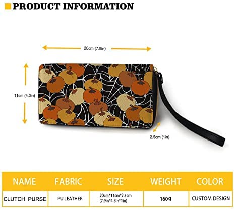 Dremagia Card Holder Clutch Leather Purse for Women, Durable Zip Around Long Wallet with Wrislet, Psychedelic Mushroom Print