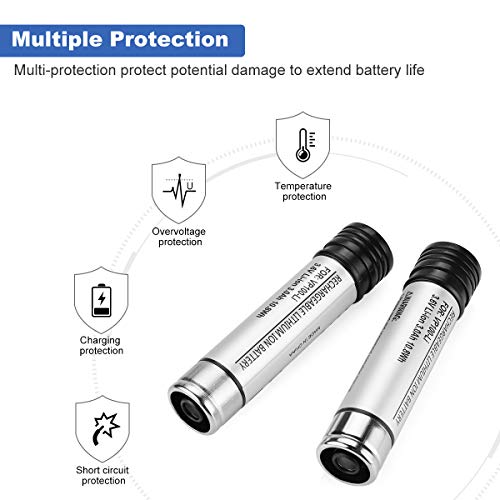 ANTRobut 2Pack 3.0Ah Li-ion Battery Replacement for Black and Decker 3.6 Volt Battery Versapak VP100 VP100C VP105 VP105C VP110 VP110C VP143