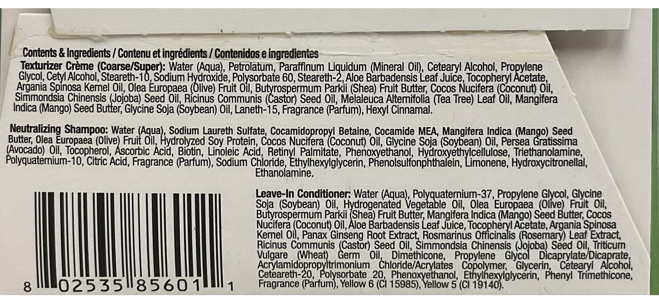Soft And Beautiful Relaxer Botanicals Texturizer