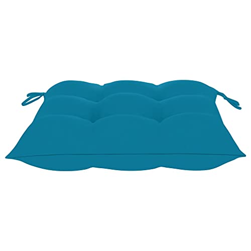 imasay Chair Cushions 2 pcs Light Blue 15.7"x15.7"x2.8" Fabric