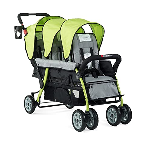 Foundations The Trio Sport Sport Triple Tandem Stroller, Lime