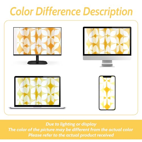 DriftAway Amelia Thermal Blackout Room Darkening Grommet Window Curtains Retro Geo Pattern Round Circle Star Print Set of 2 Panels Each 52 Inch by 84 Inch Yellow