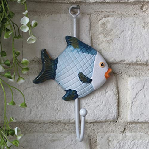 Cabilock 12pcs Kitchenrandom Lifebuoy Iron Coat Decorations Random Decor Hanger Star Decoration or Nautical Rustic Hat Metal Towel Wall Hanging Beach Mediterranean Hooks Key Sea Themed