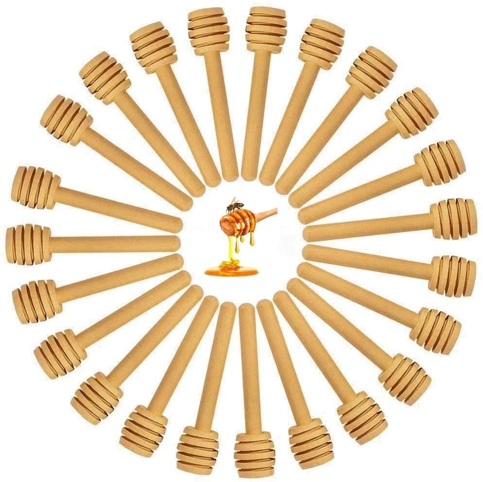 Honey Dipper Wooden Stick- Honey Dipper Honeycomb Stick Honeycomb Spoon Charcuterie Utensils Honey Spoon Honey Server Honey Stirrer Honey Wooden Dipper 3 Inch Wedding Party Gift Craft 20 Pack