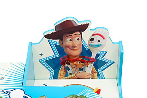 Delta Children Chair Desk with Storage Bin + Design and Store 6 Bin Toy Storage Organizer, Disney/Pixar Toy Story (Bundle)