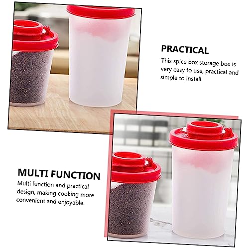 Container 2pcs Shaker Plastic Container Mini Containers Mini Plastic Containers Bottle JalepenĚo Condiment Outdoor Seasoning Jars Portable Shaker Outdoor