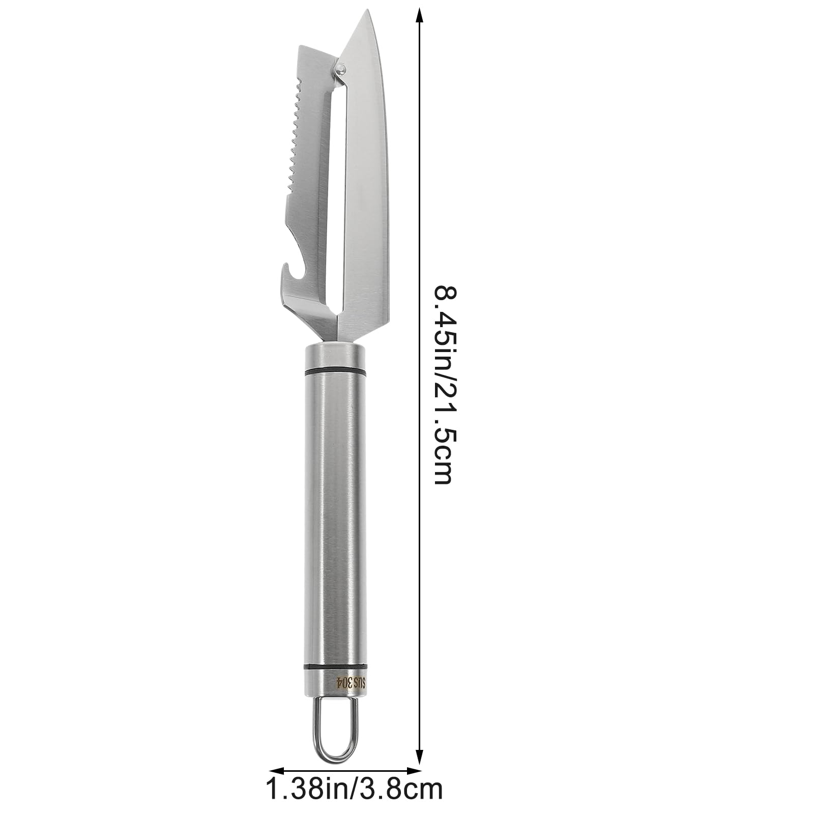 BESTONZON Multifunction Paring Knife Stainless Steel Peeler Gourd Grater Parer for Vegetable Fruit