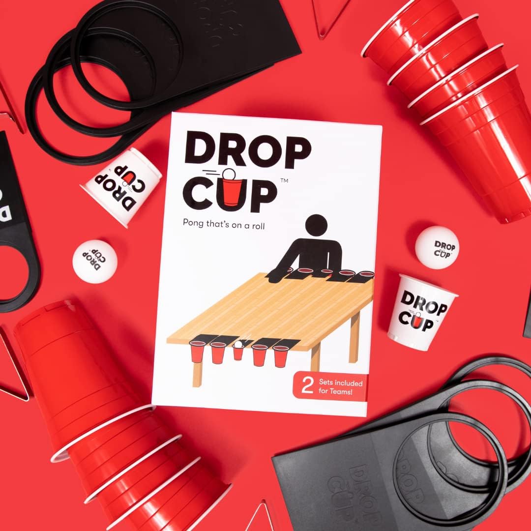 Drop Cup Pong That's On A Roll - Family Friendly Party Game - Adult Party Game