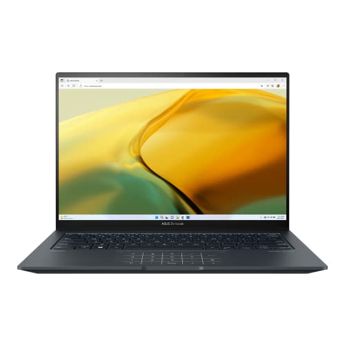 ASUS Zenbook 14.5" 120Hz 2.8K (2880x1800) OLED Touchscreen Laptop | Intel i7-13700H 14-Core | Intel Iris Xe Graphics | Backlit Keyboard | Thunderbolt 4 | Wi-Fi 6E | 16GB LPDDR5 2TB SSD | Win11 Pro
