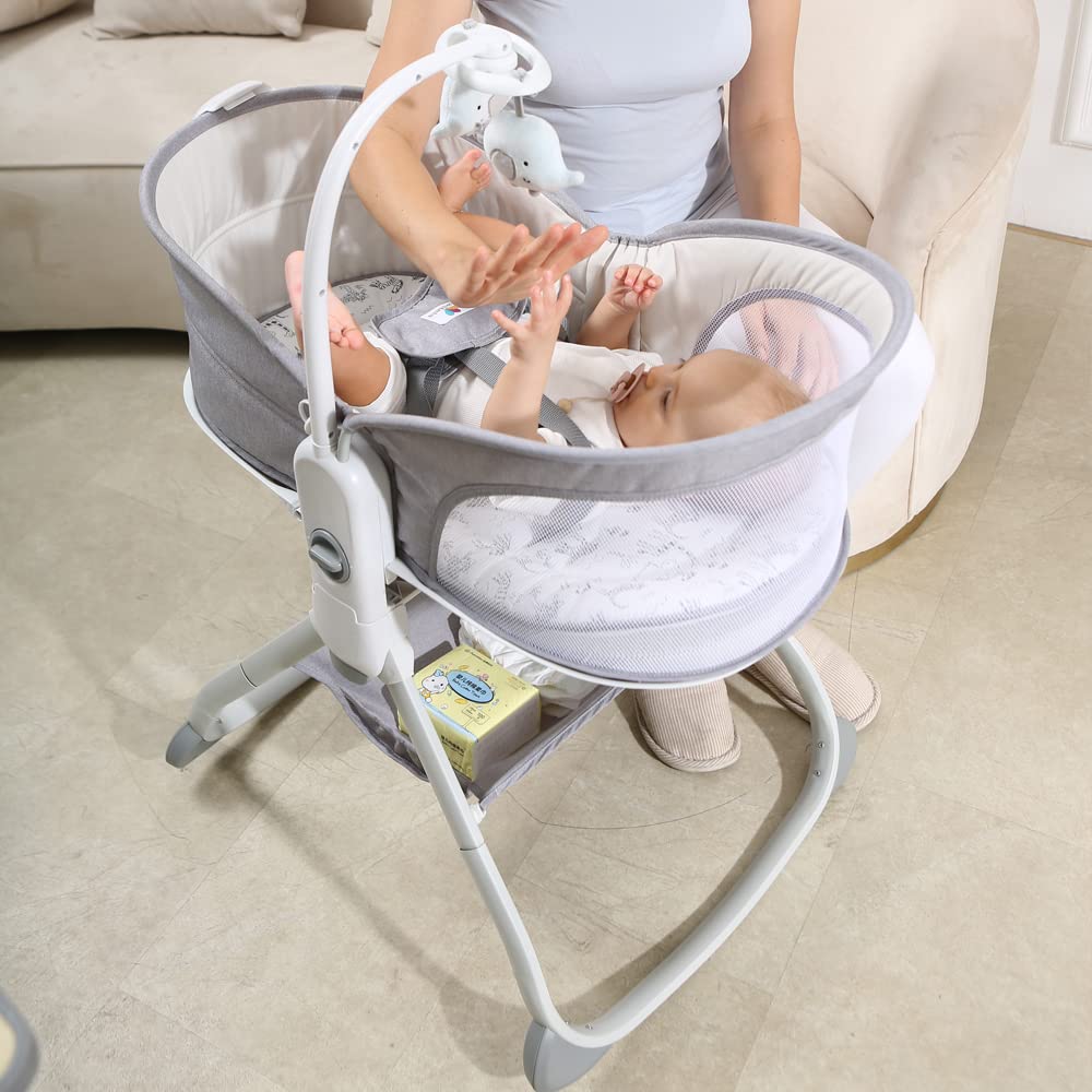 6 in 1 Baby Cradle,Soothing Vibration Suitable for Baby,Baby bassinets