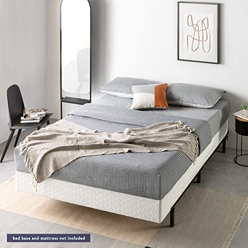 Best Price Mattress 7.5 Inch Metal Box Spring Mattress Support with Wood Slats, Full