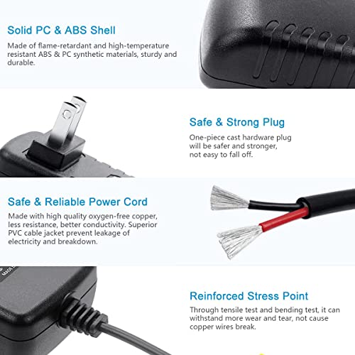 BestCH 12V AC/DC Adapter Compatible with at&T Vtech ATT 964 4-Line Intercom Speakerphone Corded Phone 944 945 955 974 984 Business Phone System Telephone 12VDC DC12V 12.0V Power Supply Charger PSU