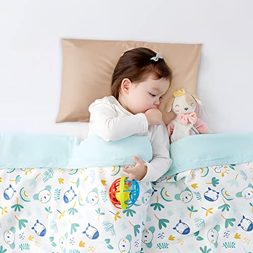 Fittia Cotton Toddler Pillowcase with Envelope Closure, Soft and Breathable Travel Pillow Case Cover Pack of 2, 14x20 Inches Small Pillow Case, Champagne
