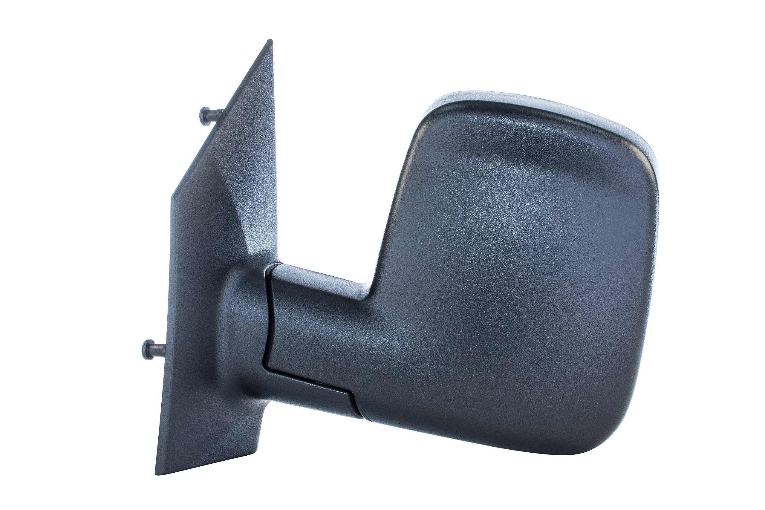 Dependable Direct Driver Side Mirror for Chevy Express, GMC Savana (03 04 05 06 07 08 09 10 11 12 13 14 15 16 17) Textured Non-Heated Folding Left Outside Rear View Replacement Door Mirror - GM1320284