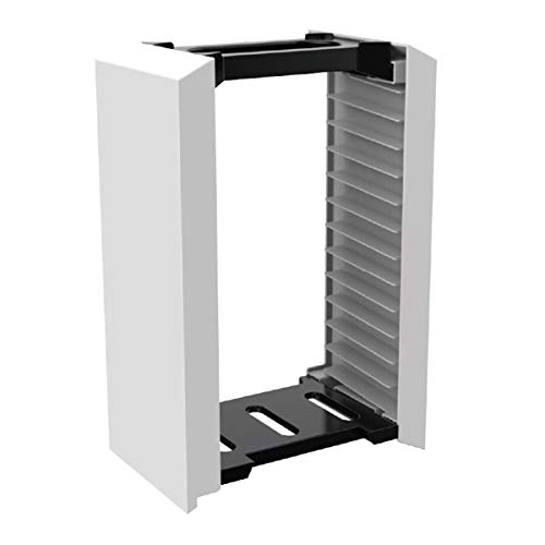 DERCLIVE Game Disc Box Storage Rack 12 Games Disc Holder Storage Shelf for PS5 Game Discs
