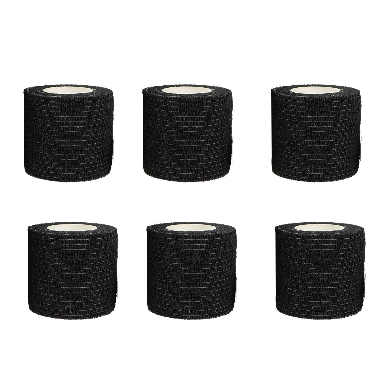 6 Pack 2" x 5 Yards Self Adhesive Bandage Wrap Breathable Elastic Bandage Tape Rolls for Sports Injury